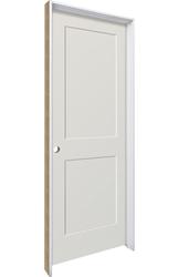 Mastercraft® 30"W x 80"H Primed 2-Panel Prehung Interior Door - Right ...