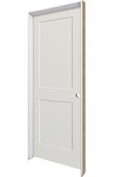 Mastercraft® 30"W x 80"H Primed 2-Panel Prehung Interior Door - Left ...