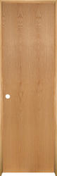 Mastercraft® 24"W x 80"H Oak Flush Solid Core Prehung Interior Door - Right Inswing at Menards®