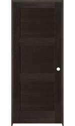 Mastercraft® 30"W x 80"H Mocha Poplar 3-Panel Equal Prehung Interior ...