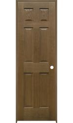 Mastercraft® 24"W x 80"H English Chestnut Oak 6-Panel Prehung Interior ...
