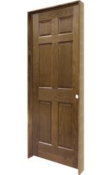 Mastercraft® 30"W x 80"H English Chestnut Oak 6-Panel Prehung Interior ...