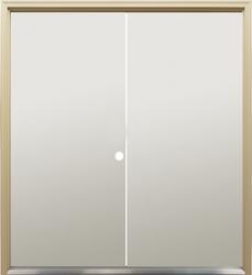Mastercraft® 72"W x 80"H Primed Steel Flush Prehung Exterior Double ...