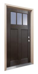 Mastercraft® 36"W x 80"H Moorish Teak Fiberglass External Grille ...