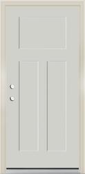 Mastercraft® 36"W x 80"H White Fiberglass 3-Panel Mission Prehung ...