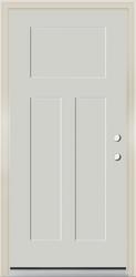 Mastercraft® 36"W x 80"H White Fiberglass 3-Panel Mission Prehung ...