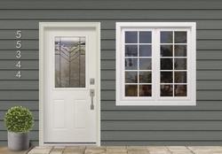 Mastercraft® Aspen 36"W x 80"H Primed Steel Half Lite Prehung Exterior ...