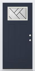 Mastercraft® Cascade 36"W x 80"H Navy Blue Steel Mission Lite Composite ...
