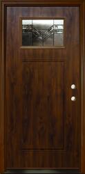 Mastercraft® Aspen 36"W x 80"H Dark Oak Woodgrain Steel Mission Lite ...