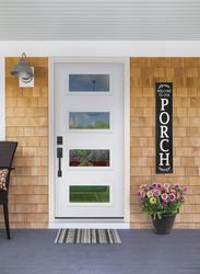 Mastercraft® 36"W x 80"H Primed Steel 4 Lite Prehung Exterior Door ...