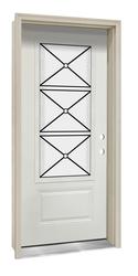 Mastercraft® Artisan 36"W x 80"H Primed Steel Three-Quarter Lite ...