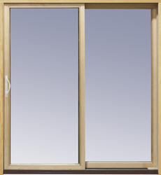 Mastercraft® 72"W x 80"H White Aluminum-Clad Low-E Right Hand Sliding ...