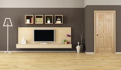 Mastercraft® 28"W x 80"H Pine 6-Panel Prehung Interior Door - Left ...