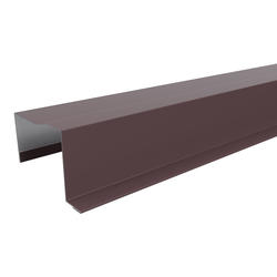 10' Burgundy Residential Steel Siding Brickmould Cover at Menards®