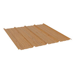 36" Pro-Rib® Rough Sawn Natural Cedar Woodgrain Steel Panel at Menards®
