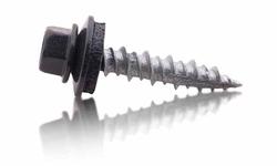 Pro-Grip #10 x 1" Wood Grip Hex Drive Midnight Gray Pole Barn Screw - 1 ...