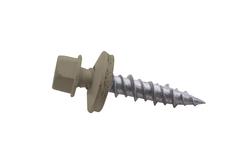 Pro-Grip #10 x 1" Wood Grip Hex Drive Matte Sandy Clay Pole Barn Screw ...