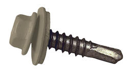 Pro-Grip #12 x 1" Teks Hex Drive Matte Sandy Clay Self-Drilling Screw ...