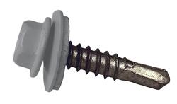 Pro-Grip #12 x 1" Teks Hex Drive Light Gray Self-Drilling Screw - 1 lb ...