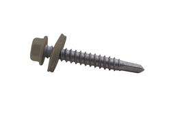 Pro-Grip #12 x 1-1/2" Hex Drive Matte Smoky Sable Self-Drilling Screw ...