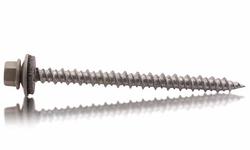 Pro-Grip #10 x 2 1/2" Wood Grip Hex Drive Midnight Black Pole Barn ...