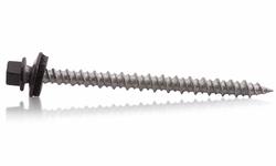 Pro-Grip #10 x 2-1/2" Wood Grip Hex Drive Midnight Gray Pole Barn Screw ...