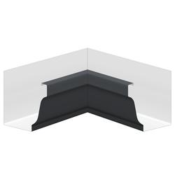 Premium Pro-Steel® 6" Midnight Gray Gutter Inside Corner at Menards®