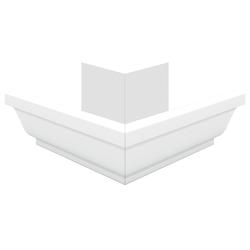 Premium Pro-Steel® 6" Brite White Gutter Outside Corner at Menards®