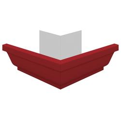 Premium Pro-Steel® 6" Brite Red Gutter Outside Corner at Menards®