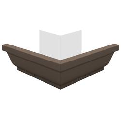 Premium Pro-Steel® 6" Burnished Slate Gutter Outside Corner at Menards®