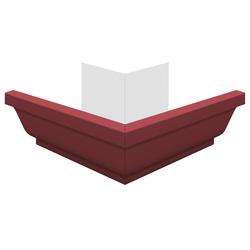 Premium Pro-Steel® 6" Colonial Red Gutter Outside Corner at Menards®