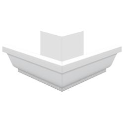 Premium Pro-Steel® 6" Light Gray Gutter Outside Corner at Menards®