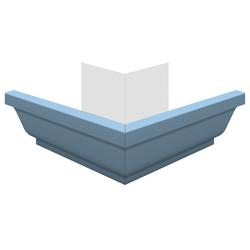 Premium Pro-Steel® 6" Slate Blue Gutter Outside Corner at Menards®