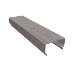 6 x 6 x 10' Rough Sawn Gray Cedar Steel Post Cover at Menards®