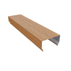 6 x 6 x 10' Rough Sawn Natural Cedar Steel Post Cover at Menards®