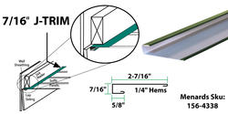 12' Brown Steel Soffit J-Trim at Menards®