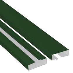 10' Emerald Green Pro-Snap® Steel Vertical Siding Board & Batten Trim ...