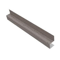 12' 3" Rough Sawn Gray Cedar Steel Bottom Trim at Menards®
