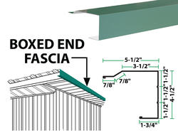 9' Matte Smoky Sable Steel Boxed End Fascia at Menards®
