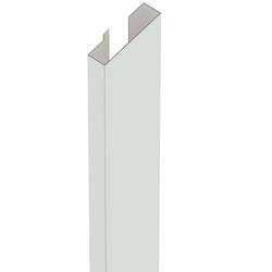 10' Brite White Pro-Snap® Steel Vertical Siding Board & Batten Trim at ...