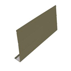 3-3/4" x 1-3/4" x 10' Bronze Heavy Duty Gutter Apron at Menards®