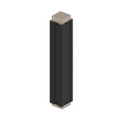 4 x 4 x 10' Charcoal Black Steel Post Cover at Menards®