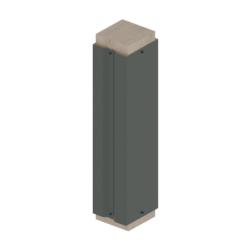 6 x 6 x 10' Charcoal Gray Steel Post Cover at Menards®