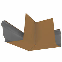 Premium Pro-Steel® 6" Copper Color Gutter Outside Corner at Menards®