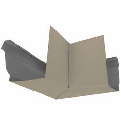 Premium Pro-Steel® 6" Light Stone Gutter Outside Corner at Menards®