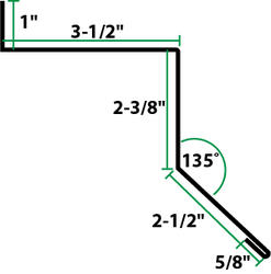 10' White Steel Sliding Door Track Cover at Menards®