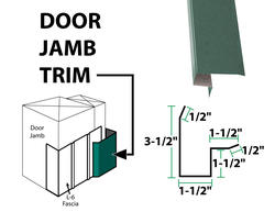12' Matte Smoky Sable Steel Door Jamb Trim at Menards®