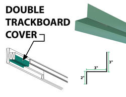 10' Matte Dover Gray Steel Double Track Board Trim at Menards®
