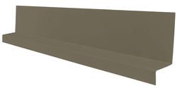 12' 3" Matte Smoky Sable Residential Steel Siding Double Angle Trim at ...