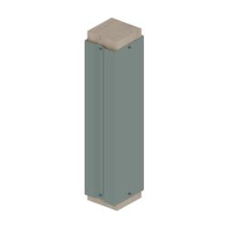 6 x 6 x 10' Matte Dover Gray Steel Post Cover at Menards®